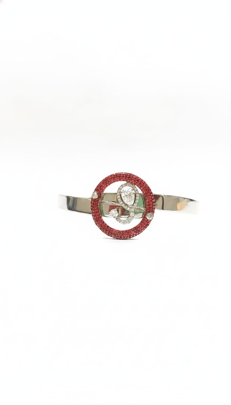 Red Enigma Circle Bracelet - P.P. Jewellers by Pawan Gupta